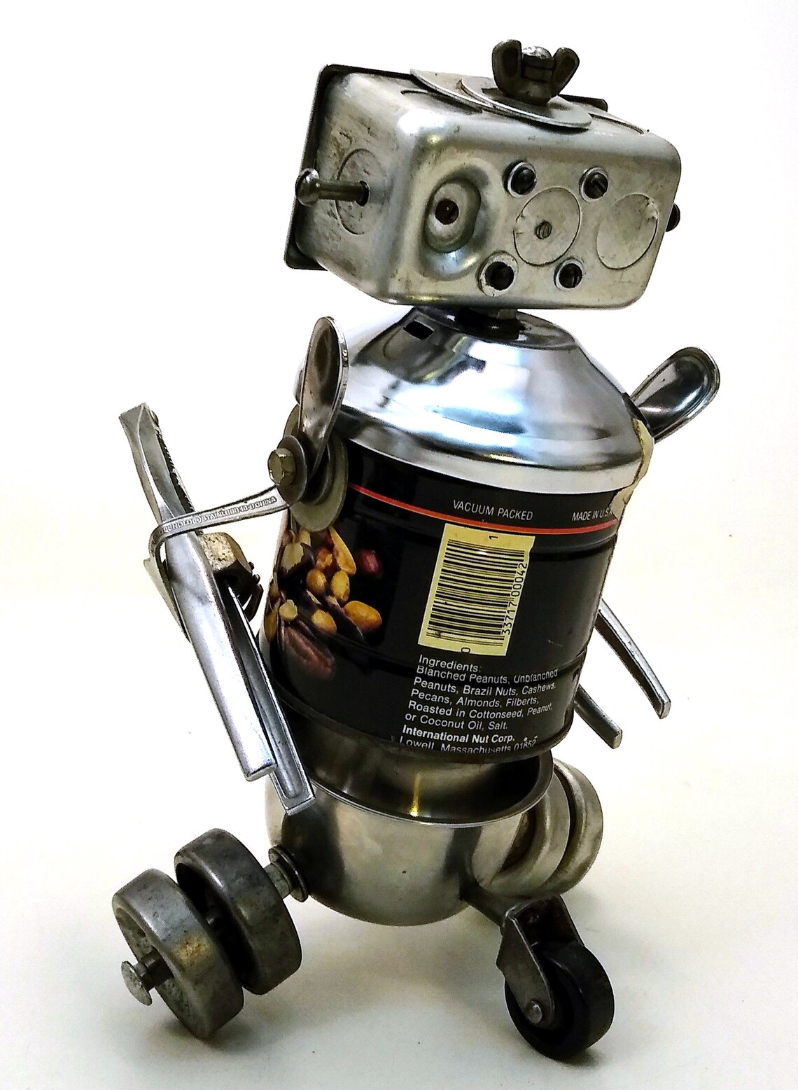 Nut Cracker Roll-x Steampunk Assemblage Robot Sculpture With 2 - Etsy