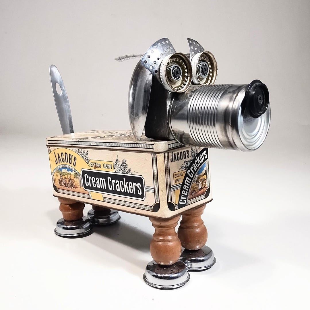 Jacob the Steampunk Assemblage Robot Dog Sculpture - Etsy