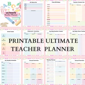 Ultimate Teacher Planner | Printable Classroom Organizer PDF | Lesson ...
