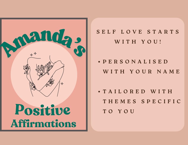 Personalised Positive Affirmation Cards | 50 Daily Confidence Boosters ...