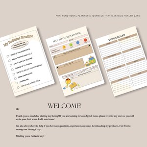 Mental Health Journal, Self-care Diary, Wellness Notebook, Mindfulness ...