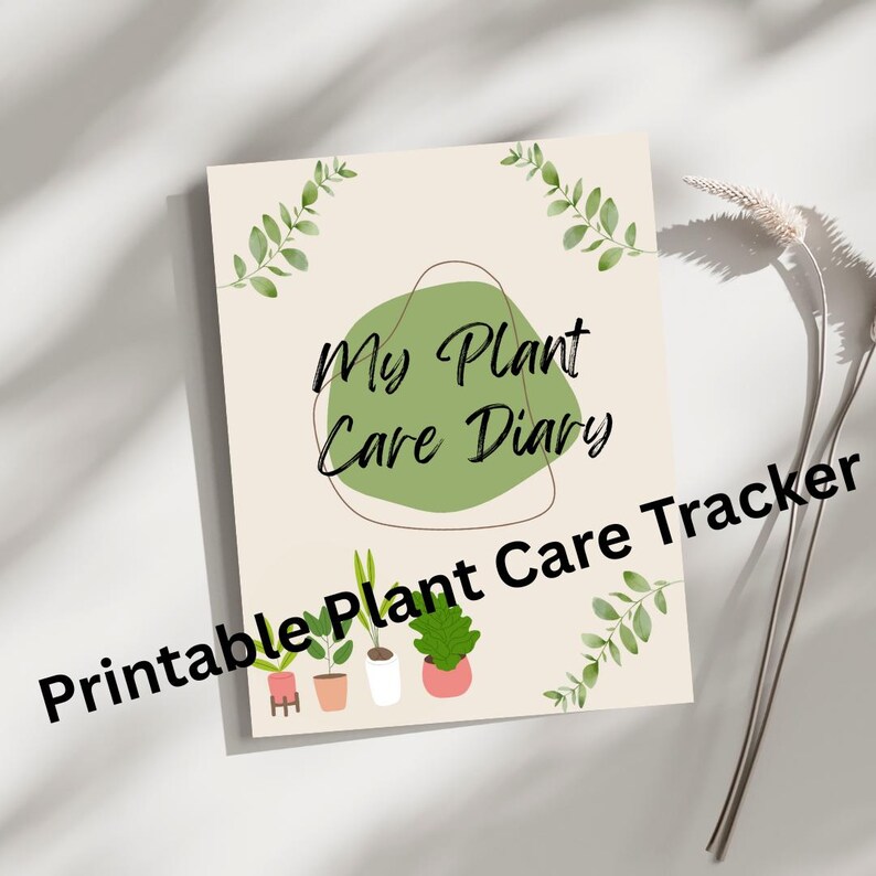 Plant Care Tracker Printable | Houseplant Diary | Light & Water ...