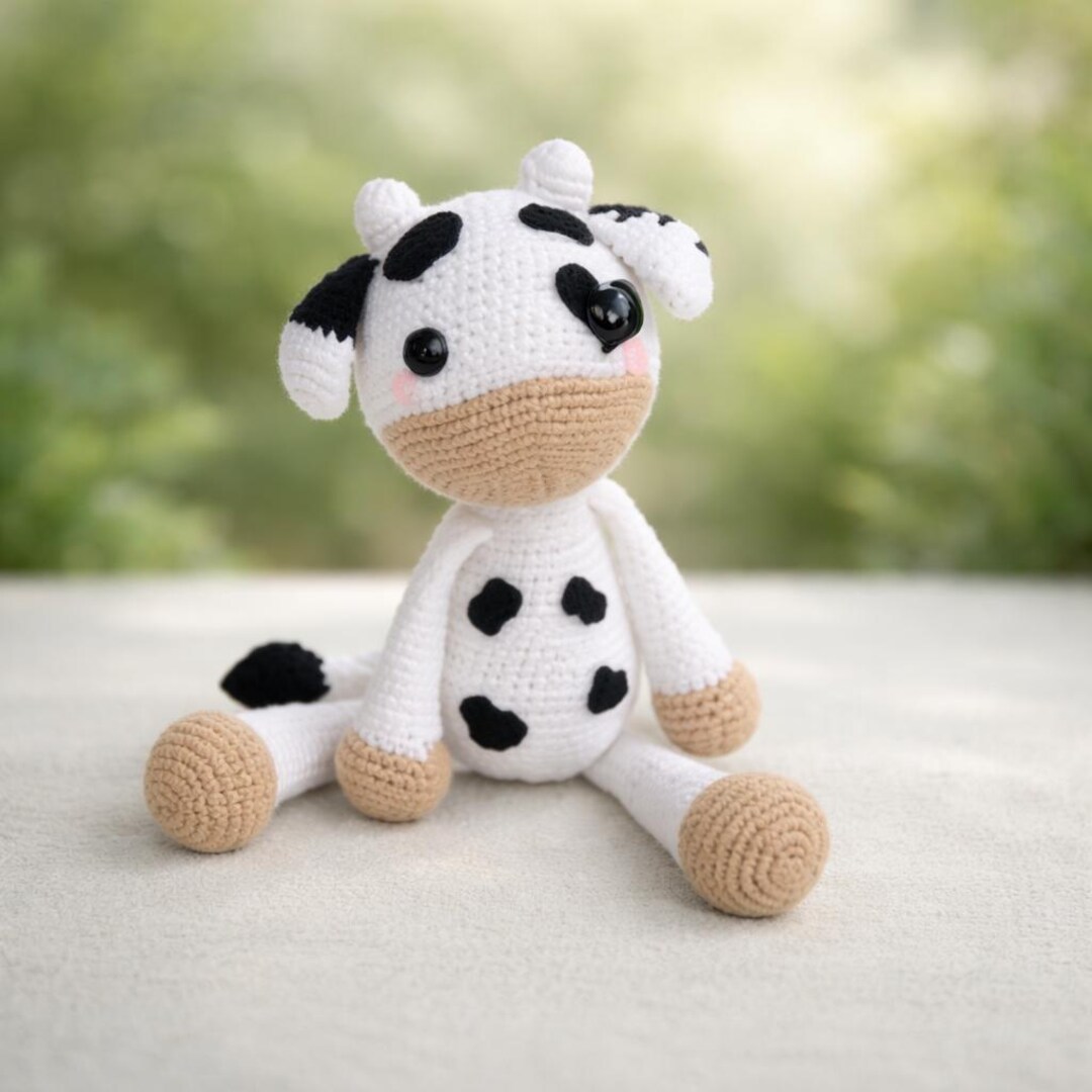 Mabel the Cow Crochet Pattern – Amigurumi Farm Animal (PDF Pattern) - Etsy