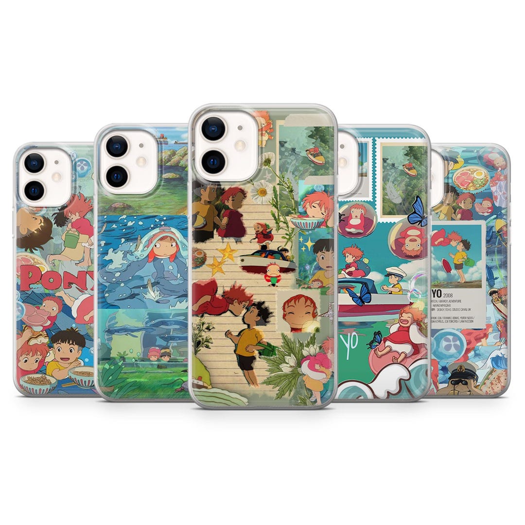 Ponyo Phone Case Studio Ghibli Whimsical Cover for iPhone 17, 16, 15 ...