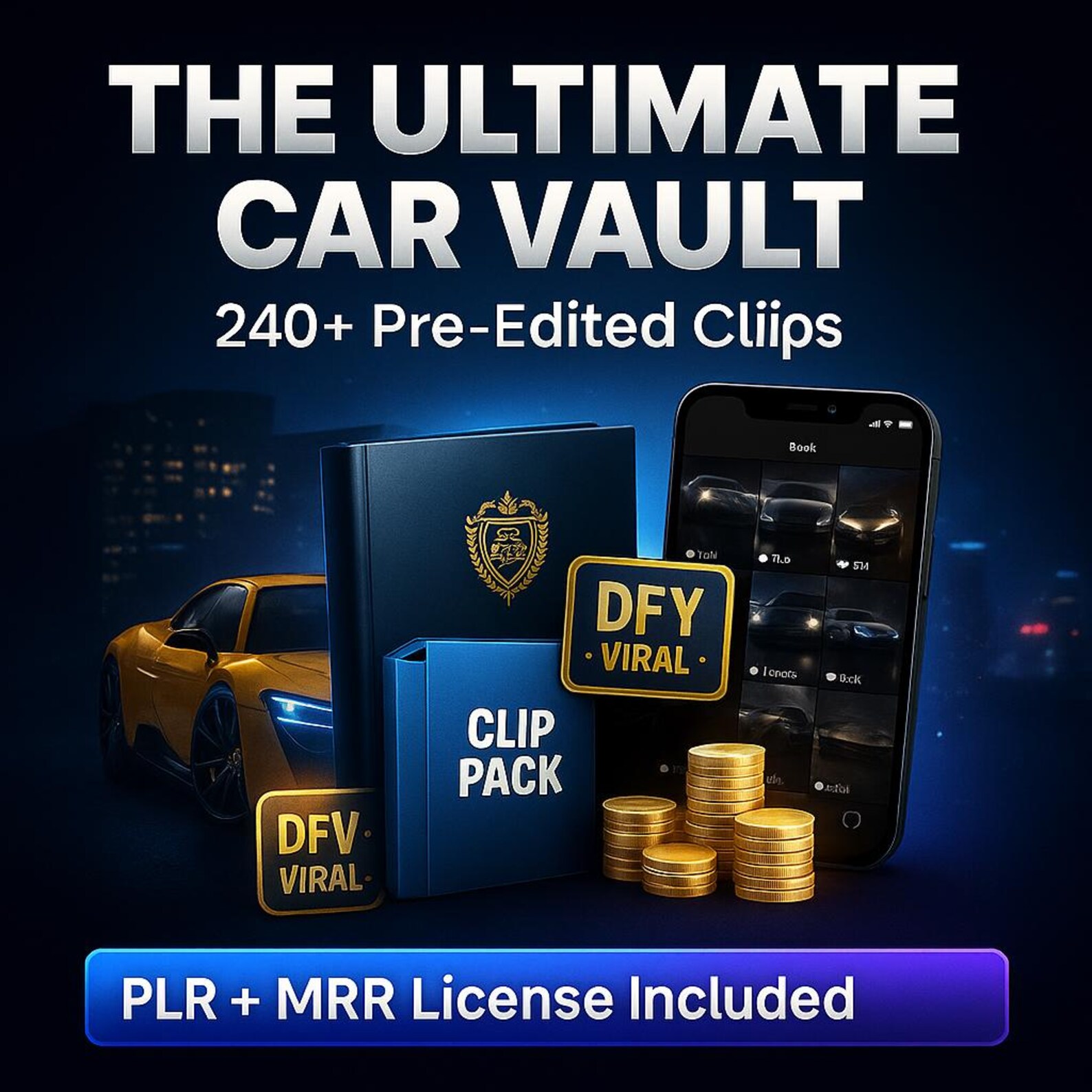 240+ Luxury Car Clips Pack | Cinematic Viral Reels Content | Faceless ...