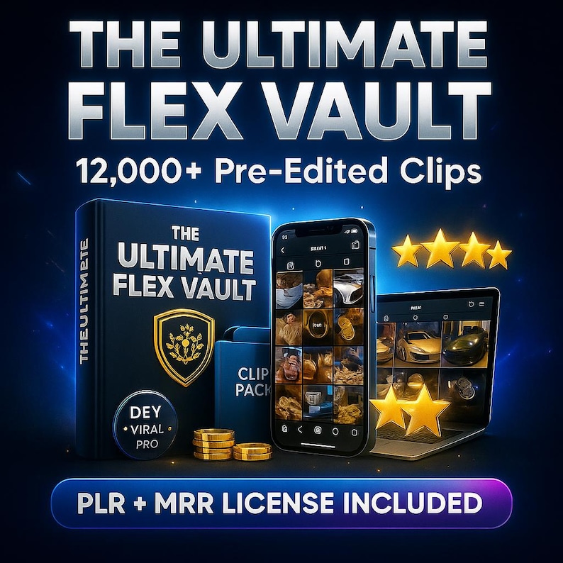 Viral Luxury Lifestyle Reels: 12,000+ Money Flexing Clips (PLR + MRR ...
