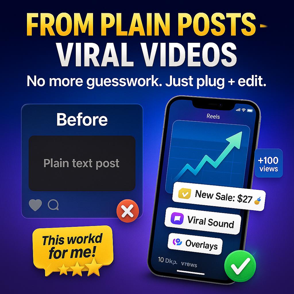 Go Viral With 100K+ Editing Assets | Tiktok Reels Youtube Bundle | PLR ...