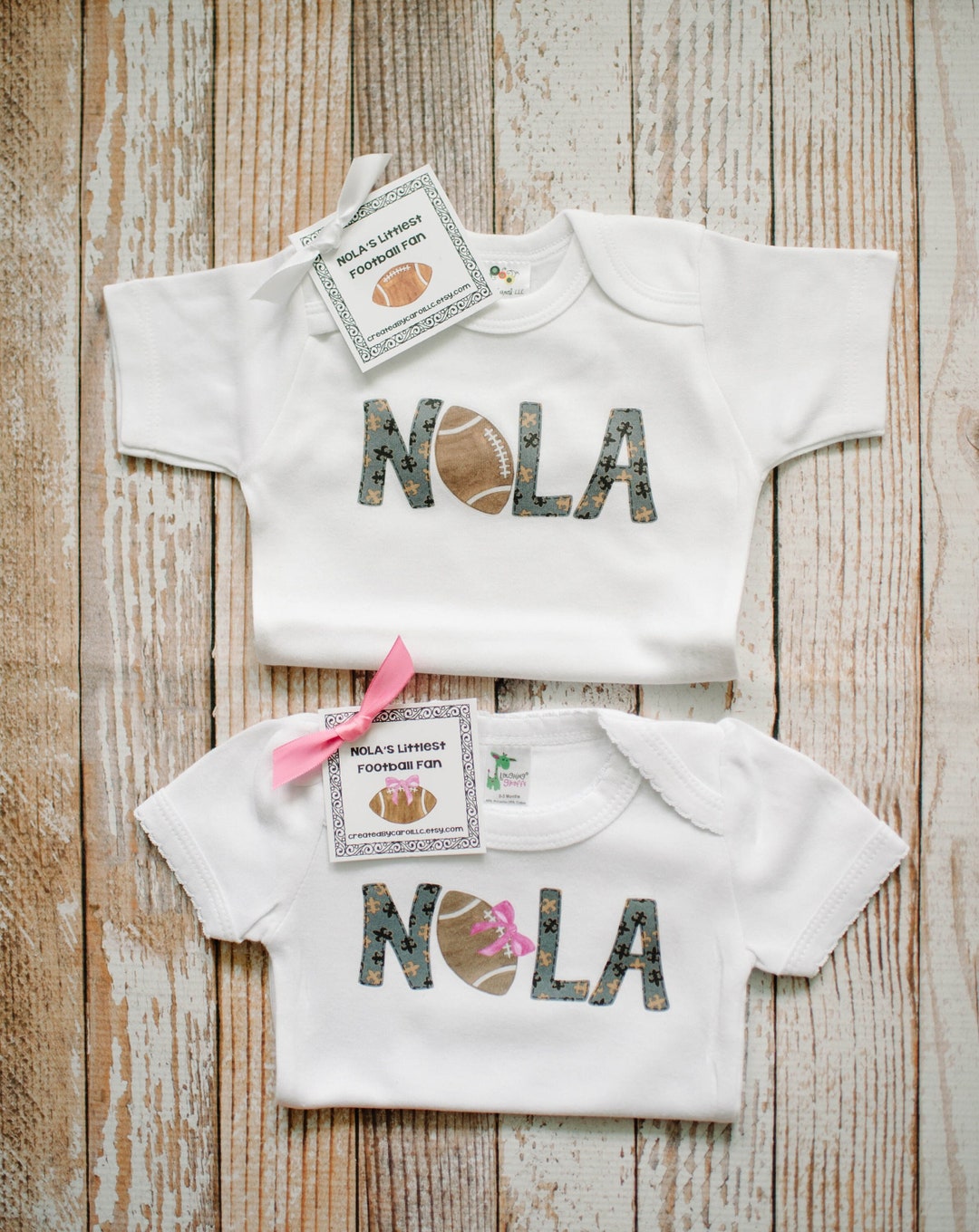 Nola's Littlest Football Fan - Etsy