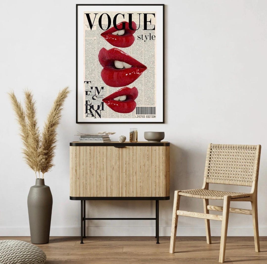 Modern Wall Art Printable, Vogue Wall Art, Minimalist Poster Set ...
