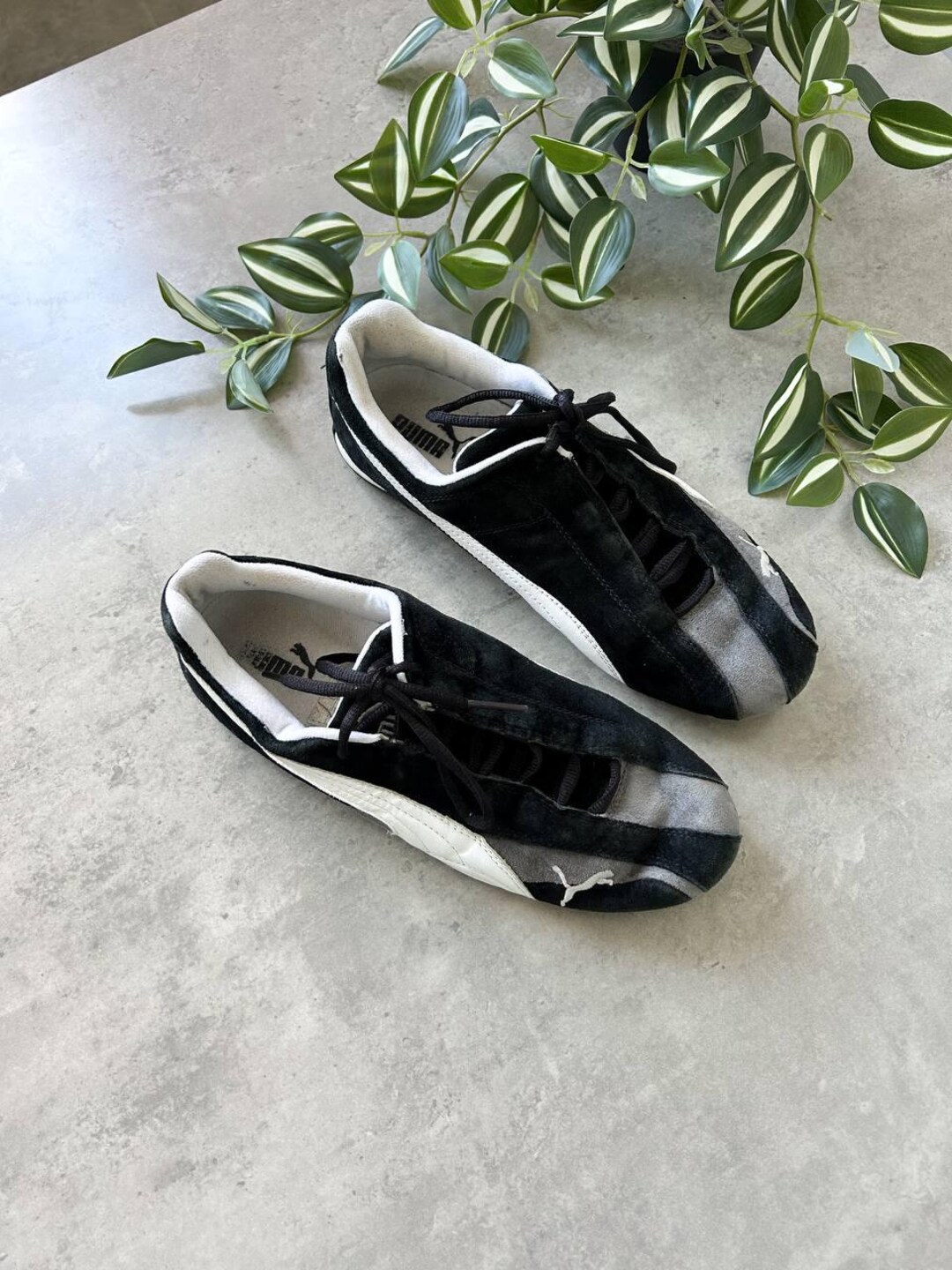 Puma Speed Cat Suede Black White Gray Vintage - Etsy