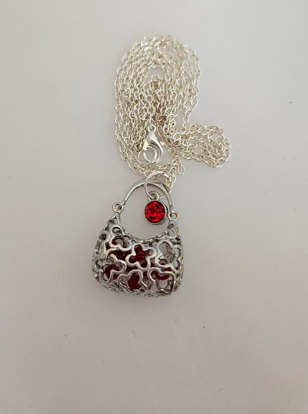 Silver Little Filigree Purse With Rose Cut Bead - Etsy