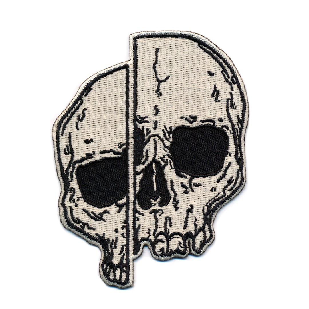 Split Skull Patch - Etsy
