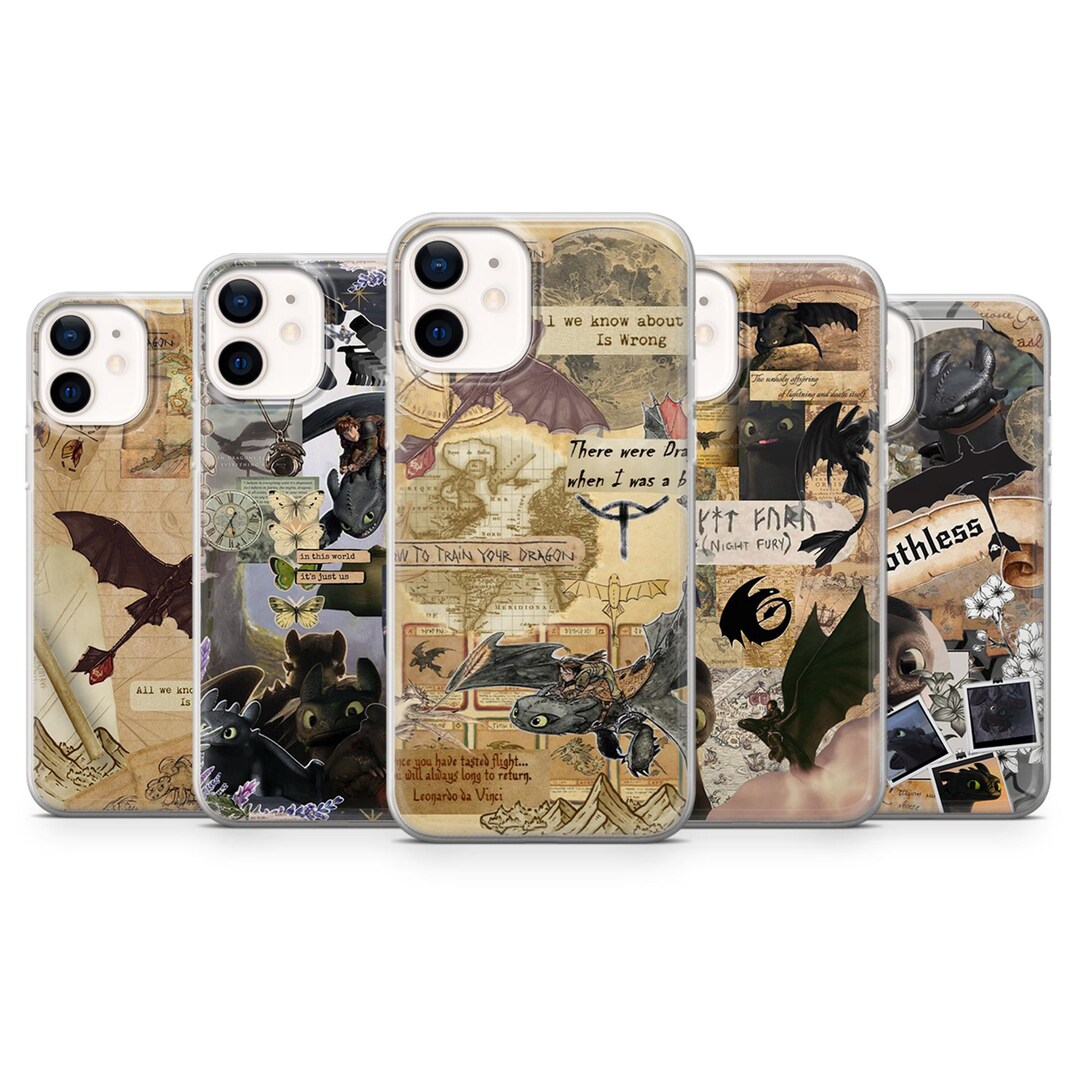 Toothless Phone Case Night Fury Dragon Cover for iPhone 16 Pro, 15, 14 ...