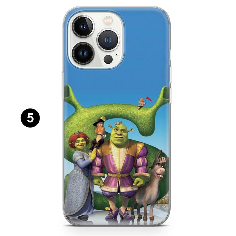 Shrek Phone Case Fiona Donkey Cover for iPhone 17, 16, 15, 14, 13, 12 ...
