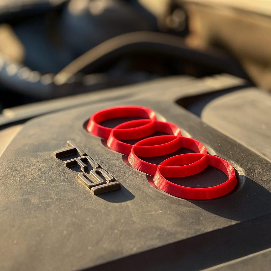 Audi A4 Engine Cover Logo - Etsy