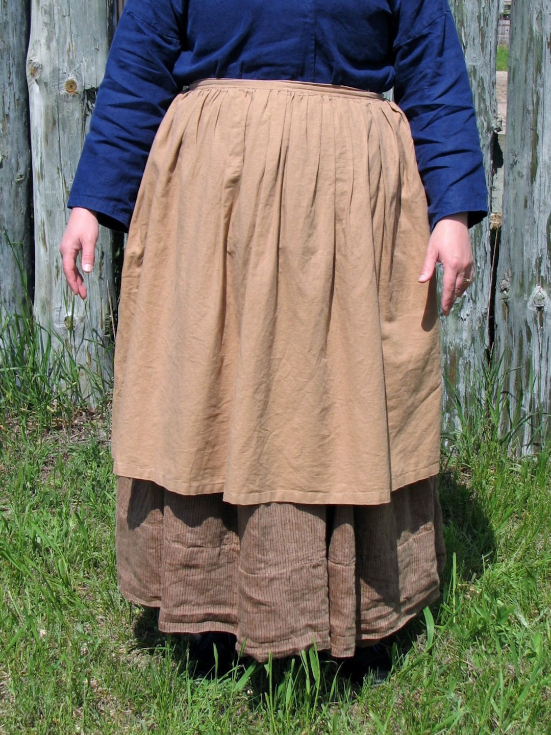 Woman's Colored Cotton Apron - Colonial - Etsy