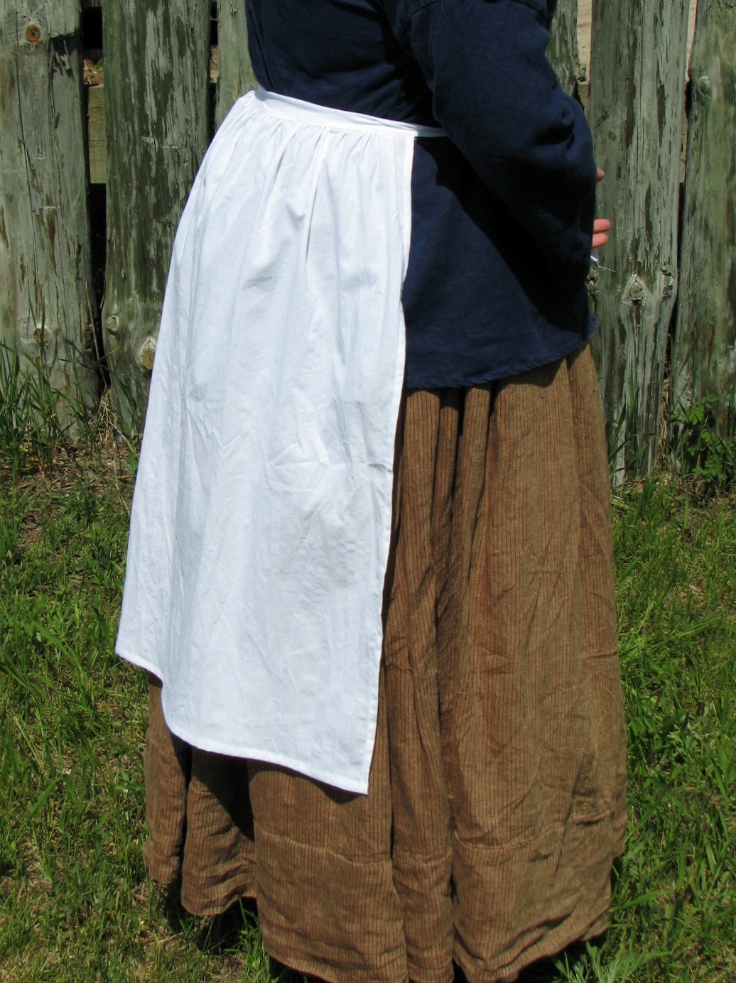 Woman's Colored Cotton Apron Colonial - Etsy