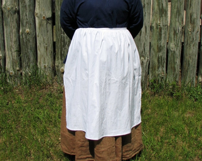 CUSTOM 18th Century Work Apron ~ 100% Hand-stitched in Your Choice of ...
