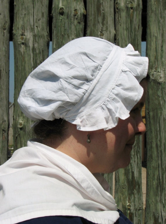 Woman's Ruffled Cap Colonial - Etsy