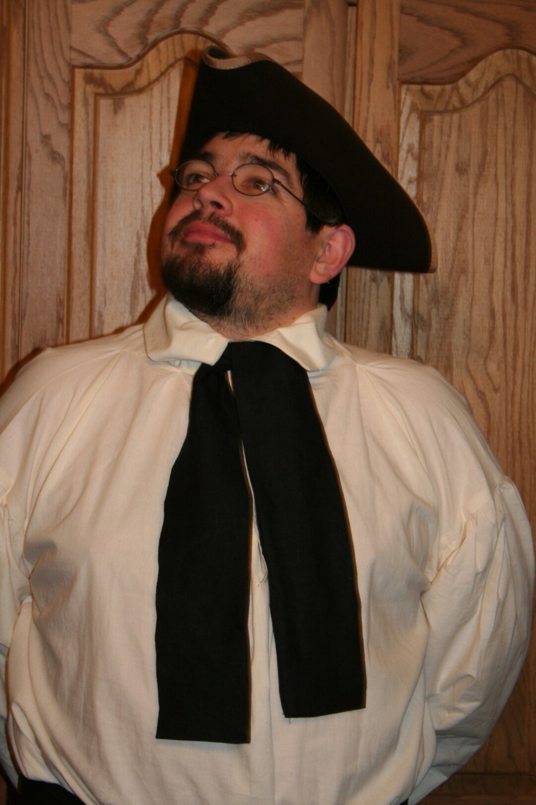 Man's Colonial Plain Linen Neck Stock - Etsy