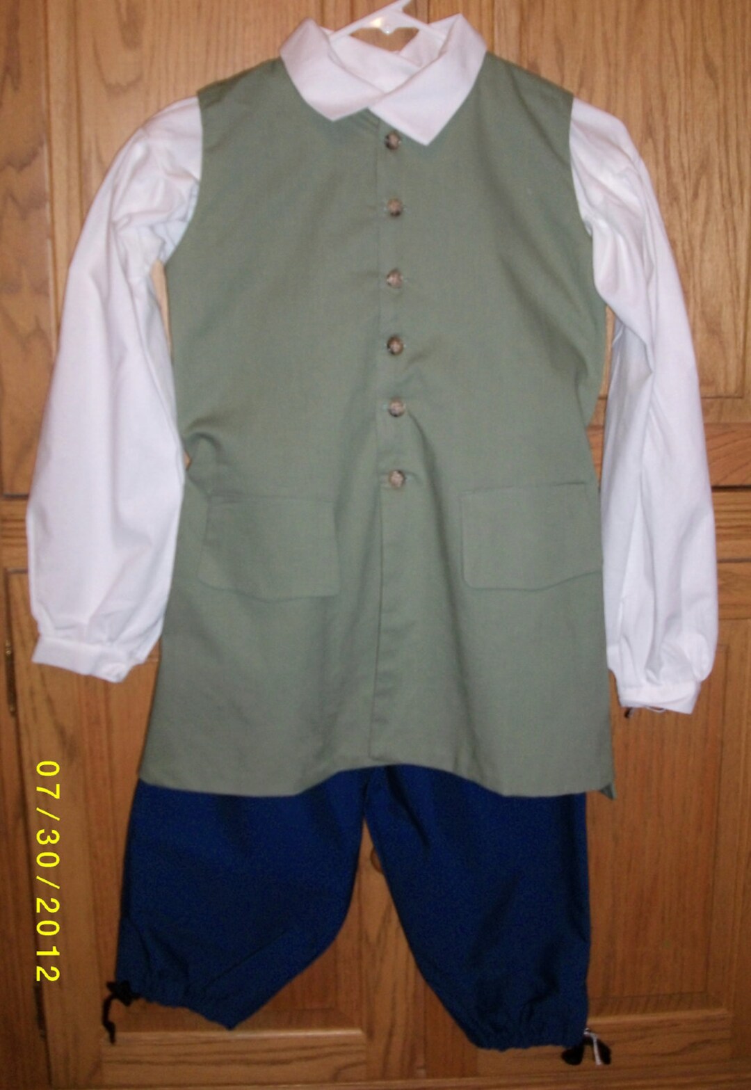 Boy's Colonial Outfit With Waistcoat - Etsy