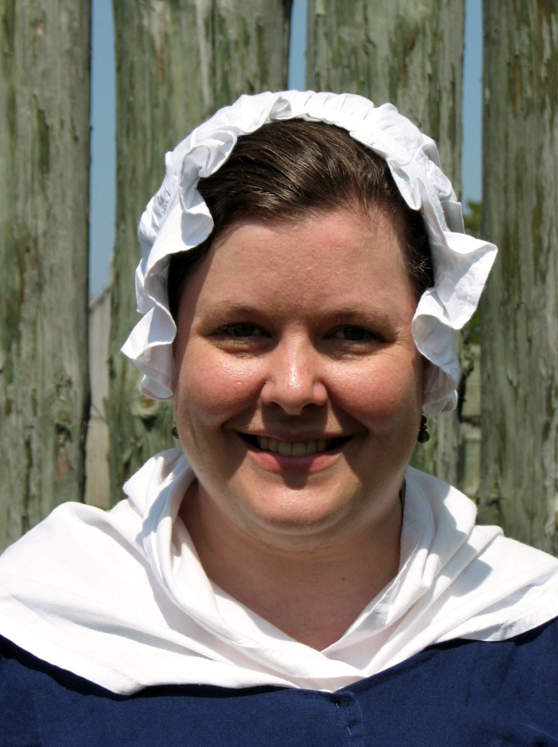 Woman's Ruffled Cap Colonial - Etsy