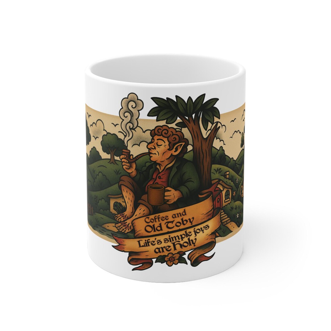 Hobbit Ceramic Mug, Lord of the Rings Coffee Cup, Nature Lover Gift ...