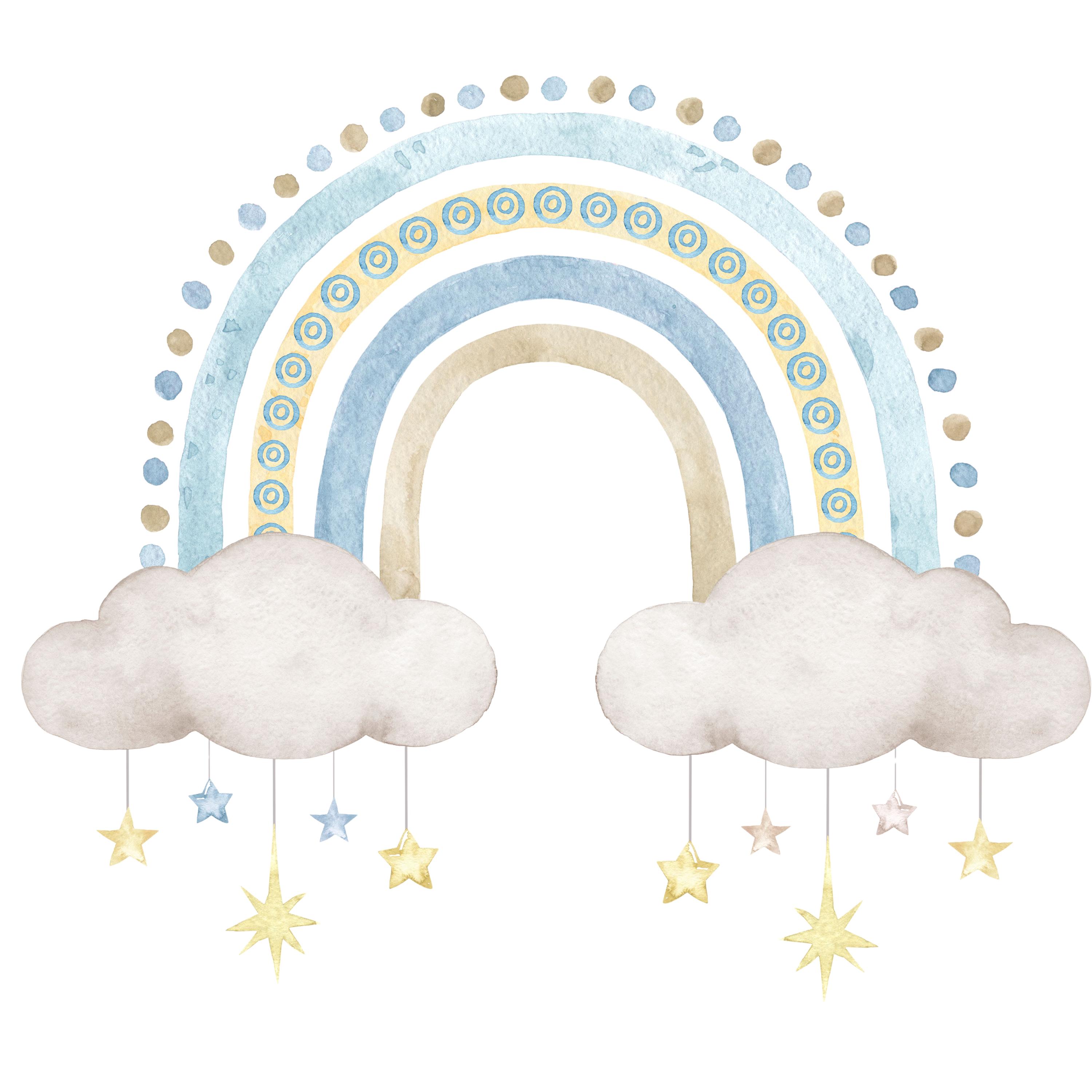 9 Pastel Rainbow Clipart, Various Rainbow Clipart, Nursery Rainbow ...