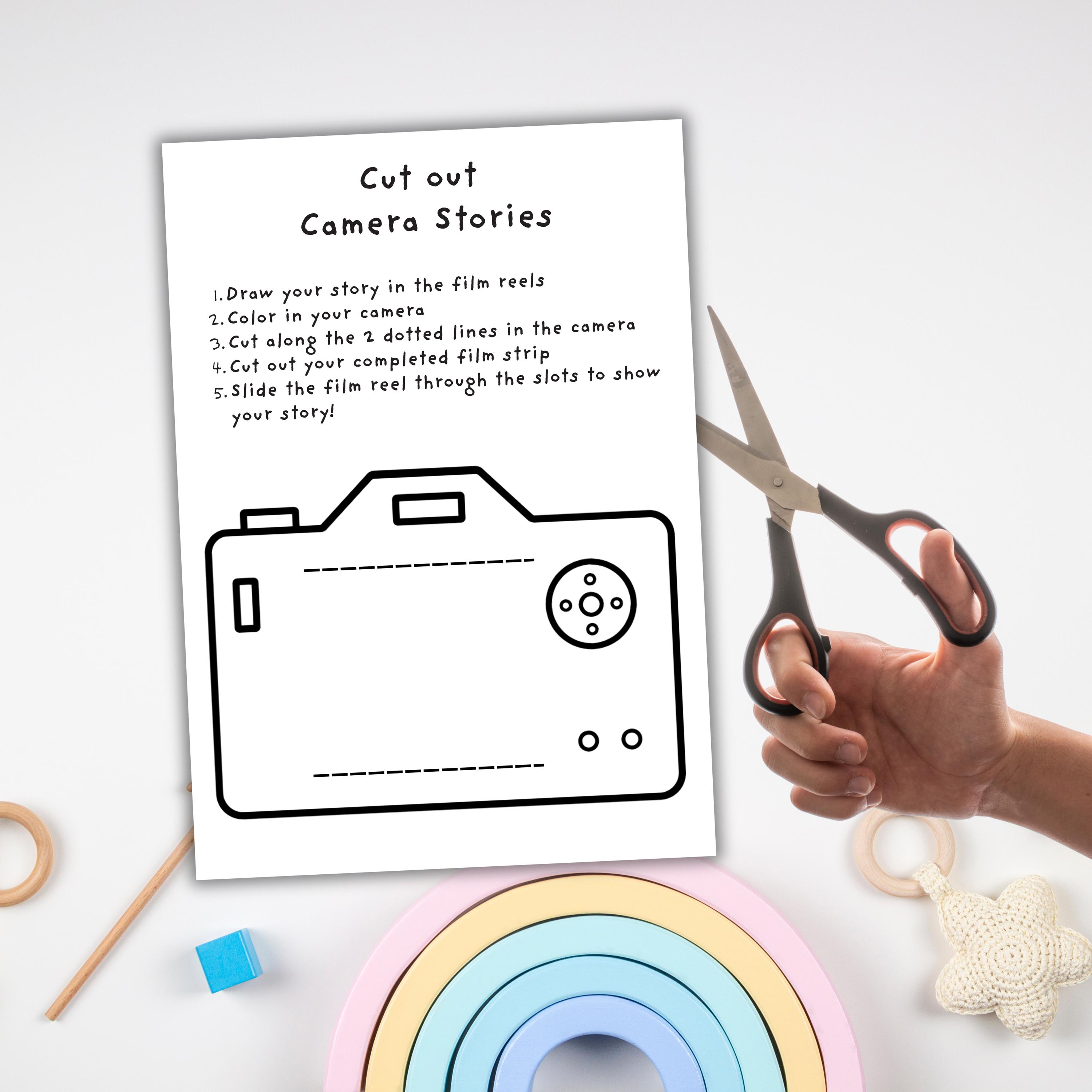 Interactive Cut Out Camera Film Reel Craft | Make Your Own Story ...