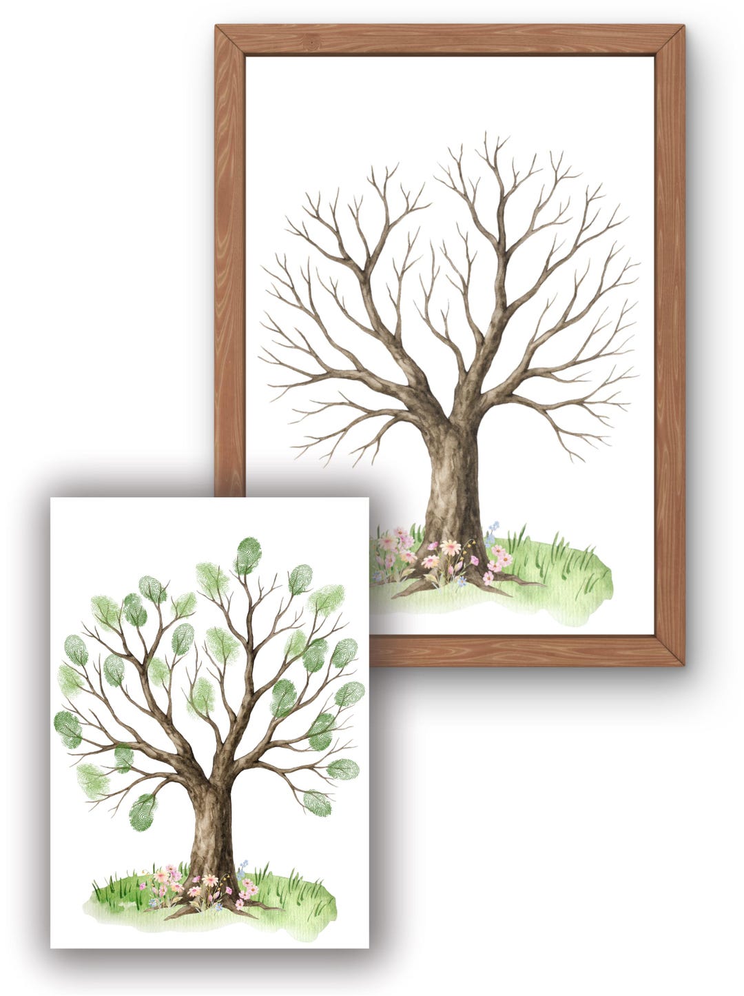 Fingerprint Family Tree | Instant Printable Digital Family Tree ...