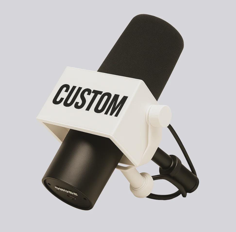 Custom Shure SM7B/SM7 Mic Flag - Etsy