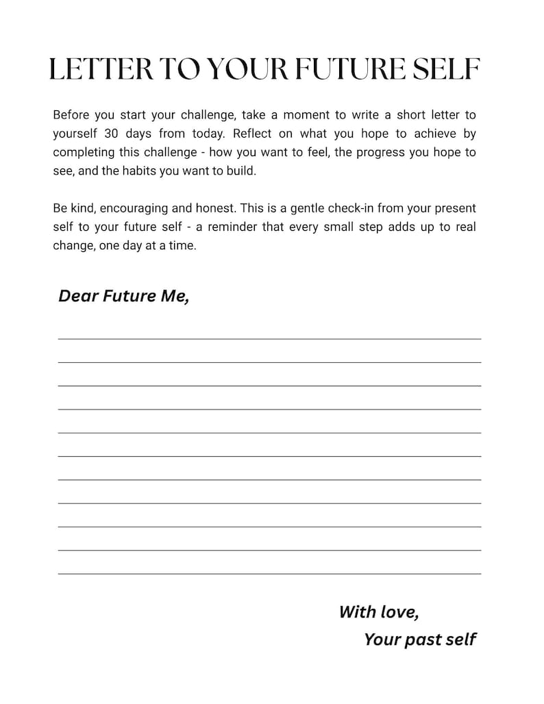 30-day Fitness Challenge Printable | Beginner Workout Plan (US & A4) - Etsy