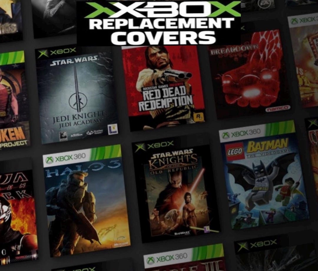 Xbox Original/xbox 360/xbox One/xbox Series X/S - Replacement Game ...