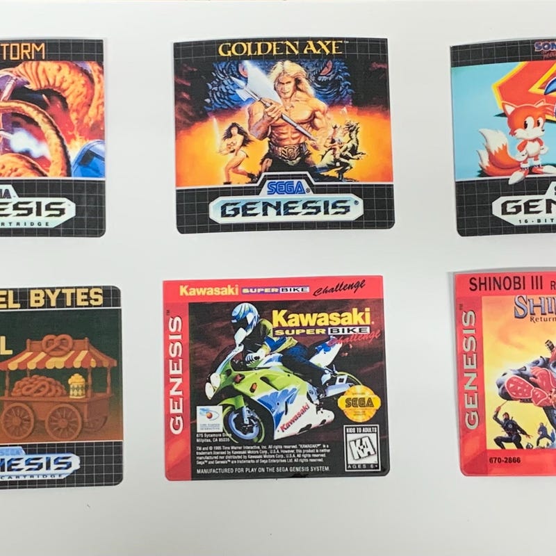 Sega Replacement Sticker - Etsy