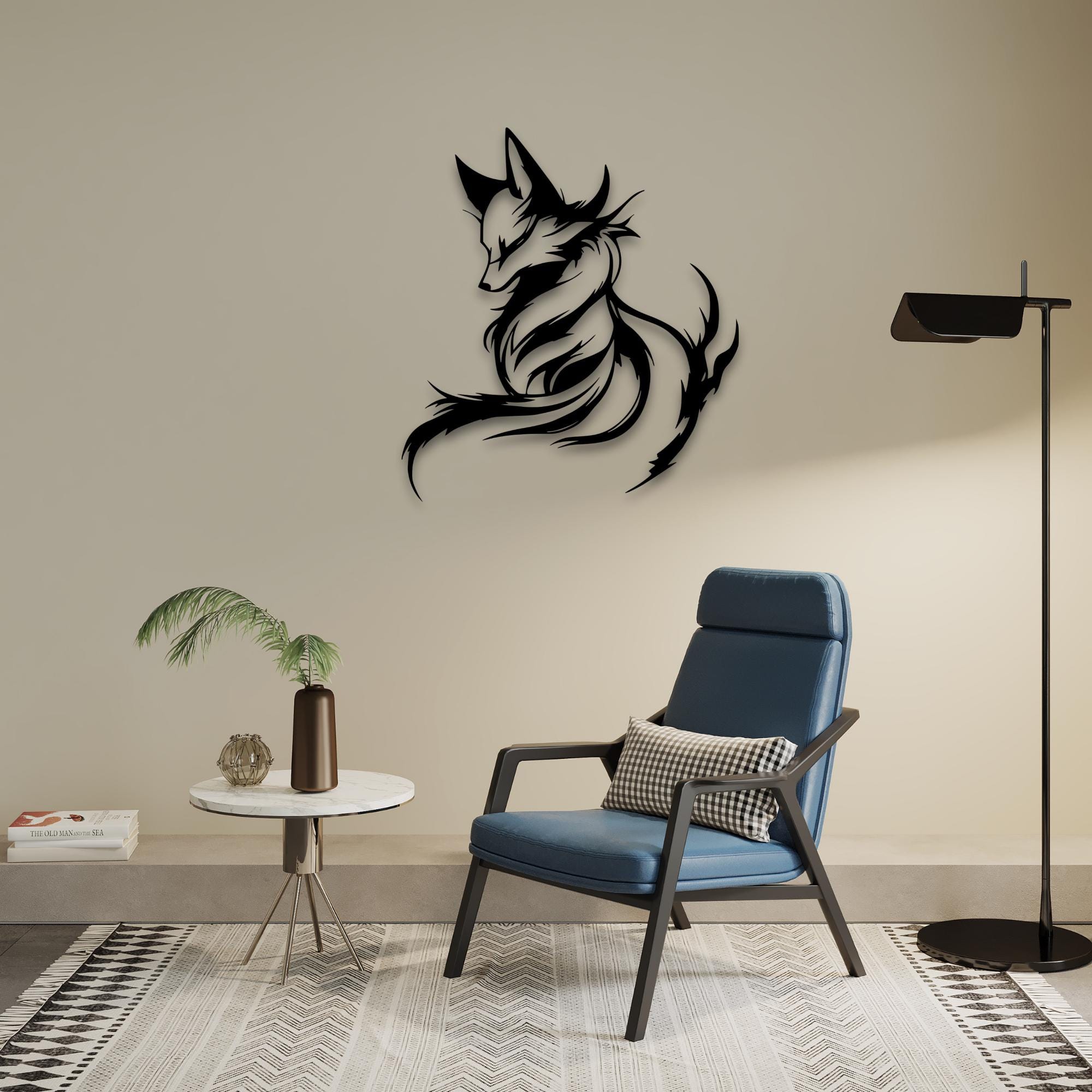 Fox Line Art Laser Cut File | CNC Router, Glowforge (digital Download ...