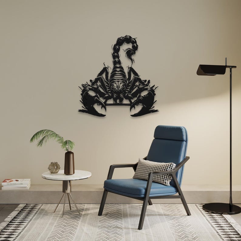 Black Scorpion Dxf Svg Laser Cut Files | Animal Digital Vector Download ...