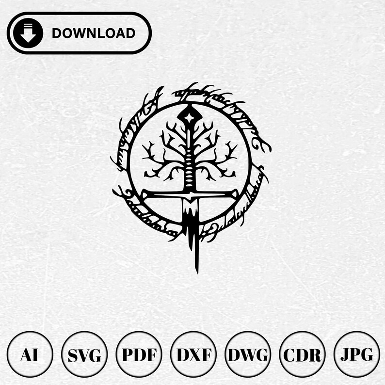 LOTR Sword SVG | Laser Cut Files, CNC Router (digital Download) - Etsy