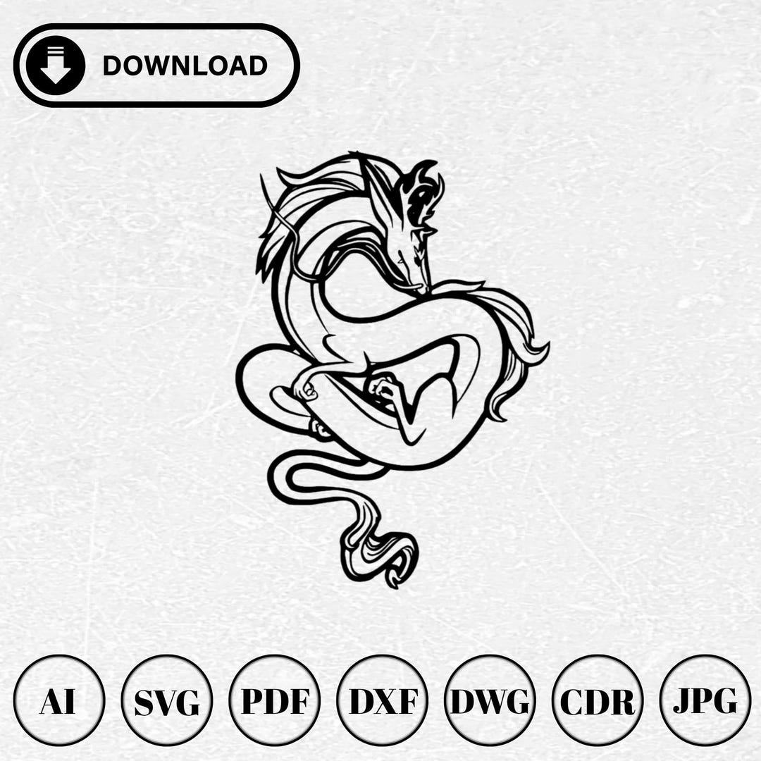 Chinese Dragon Dxf Svg Files | Chinese Dragon Laser Cut Files | Cnc ...