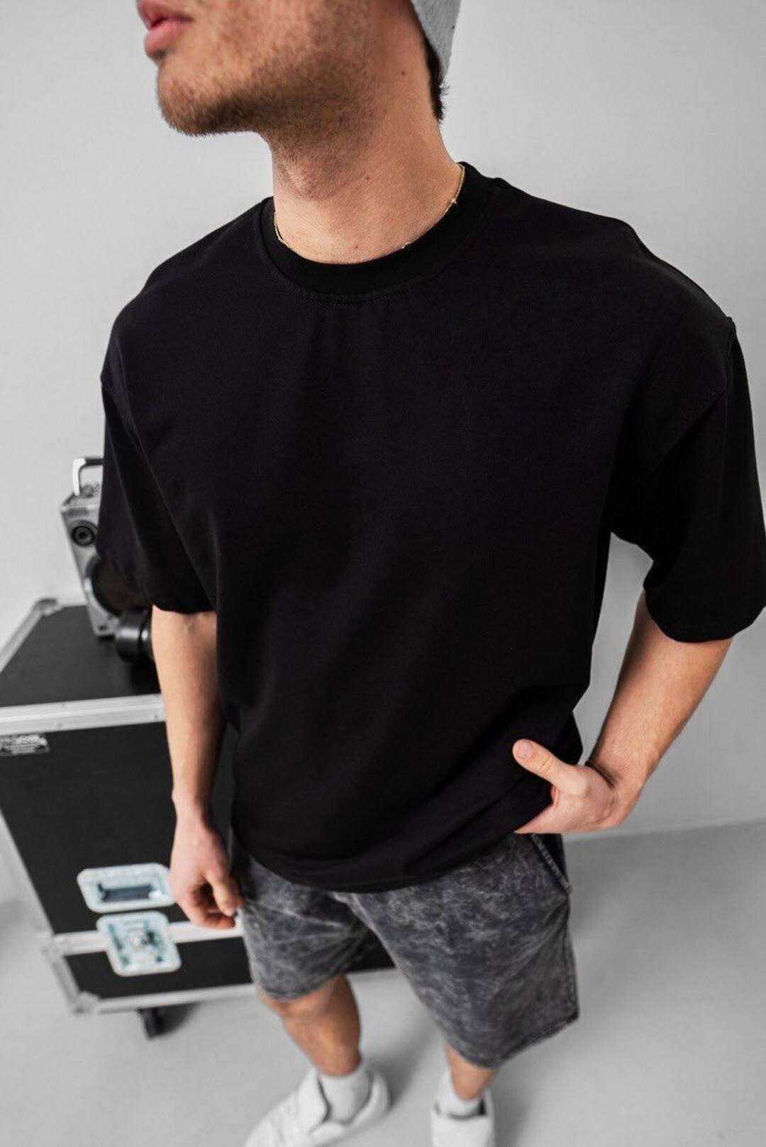 Blank Oversized Solid Relaxed – Vintage Inspired Streetwear Unique ...