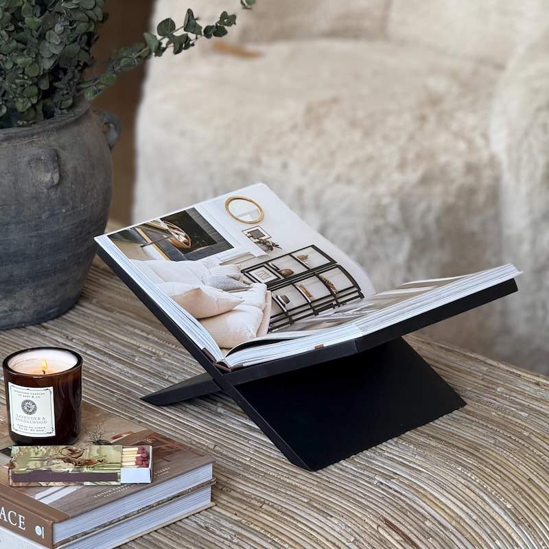 Wooden Book Stand - Etsy