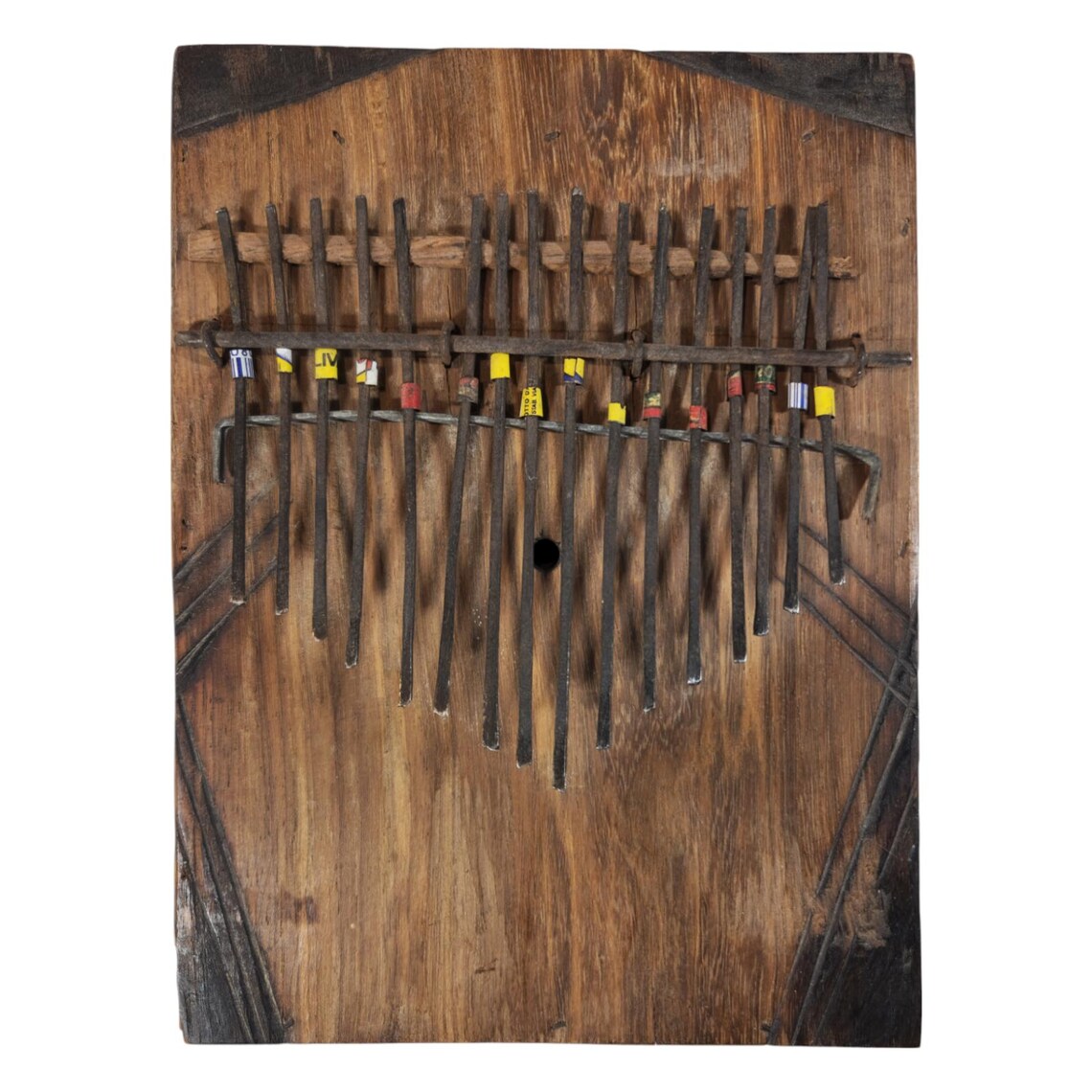 Vintage African Kalimba Thumb Piano – 1990s Handmade 16-key Kenya Folk ...