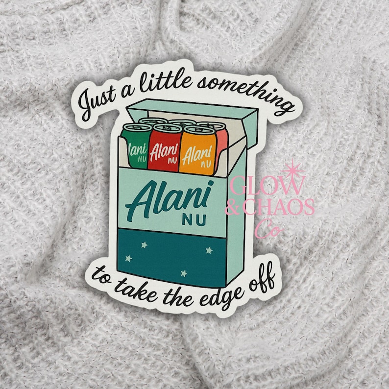 Alani Nu Energy Drink Sticker: Funny Glossy Vinyl Decal - Etsy
