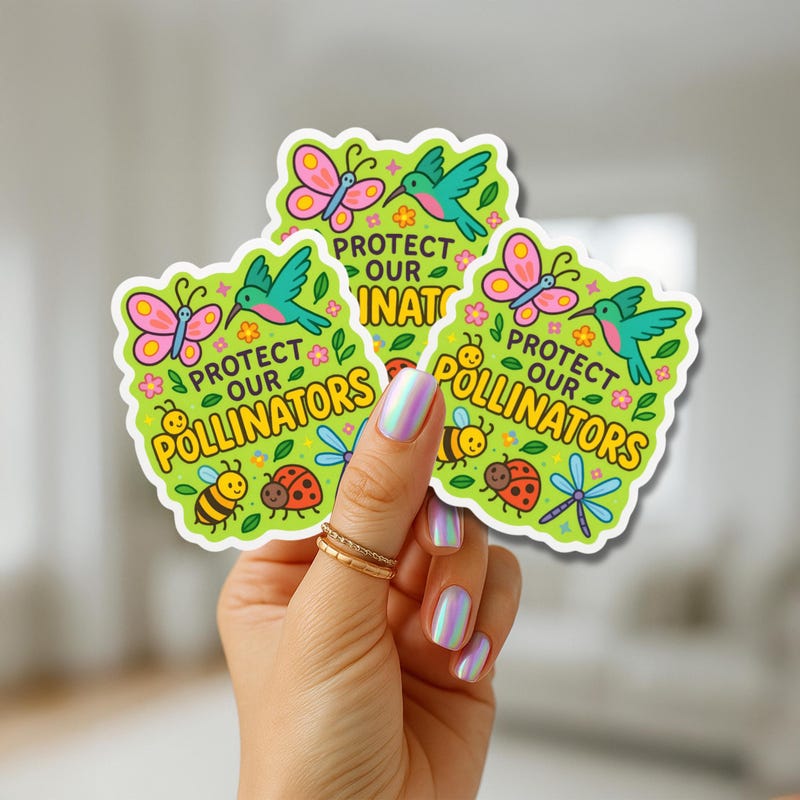 Pollinator Sticker - Etsy