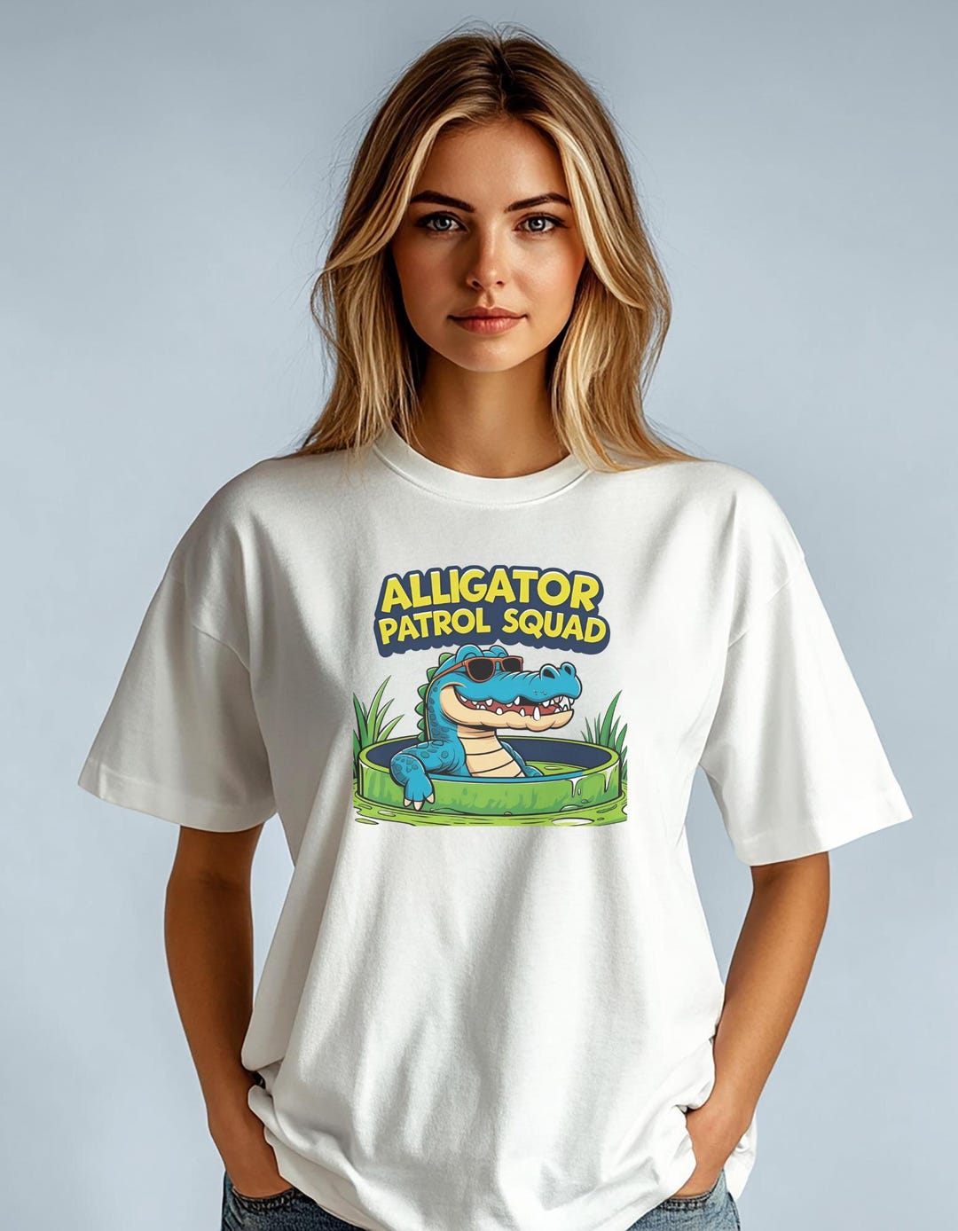 Alligator Patrol Squad Meme Tee,funny Build the Moat T-shirt ...