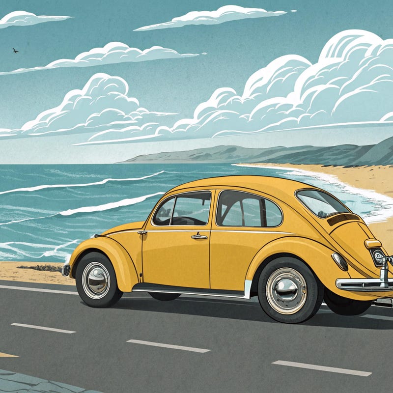 Vw Beetle Art - Etsy