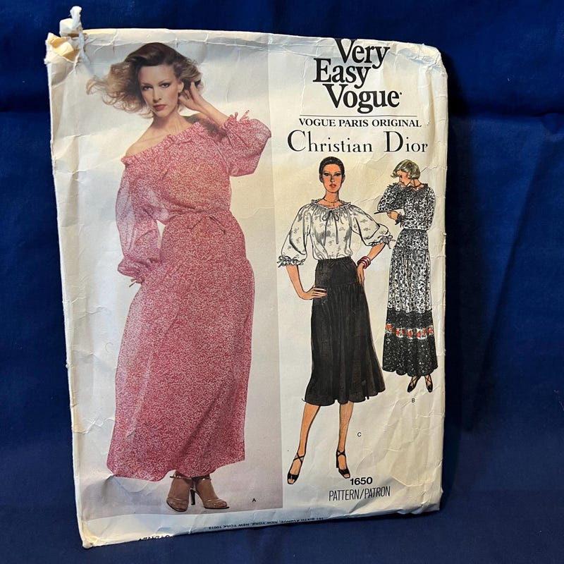 Vogue Christian Dior Patterns - Etsy