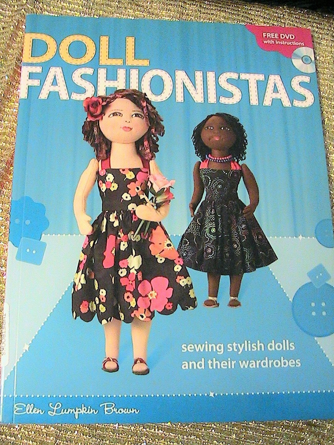 DoLL FaSHIONISTAS-Ellen Lumpkin Brown-cloth patrones de muñecas de arte ...