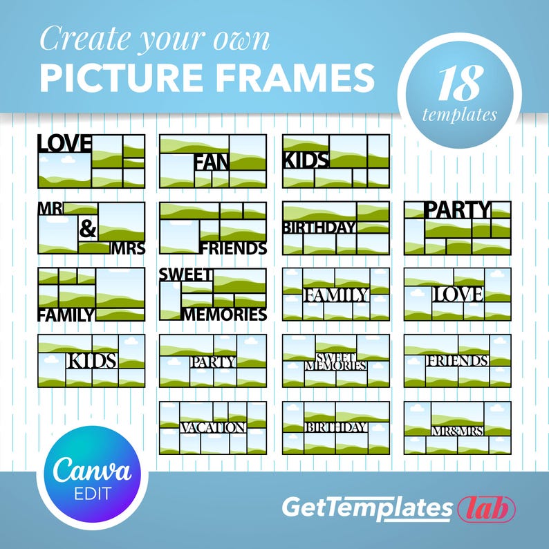 Multiple Photos Collage Frame Personalized Picture Frame Love Photo ...