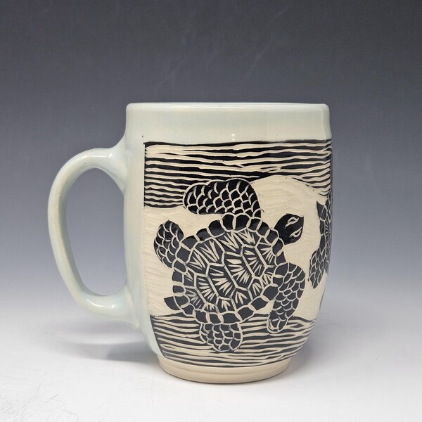 Turtle Mug - Etsy
