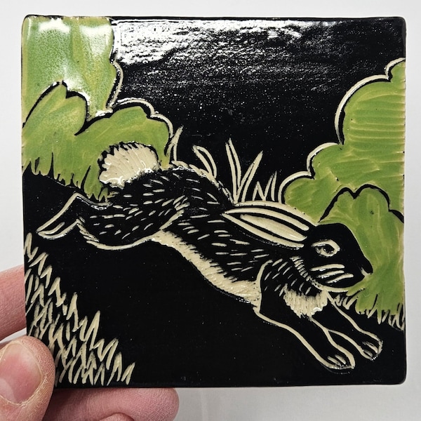 Sgraffito Tile - Etsy